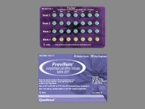 Previfem [DSC] (Generic Estrogen and Progestin (Oral Contraceptives ...